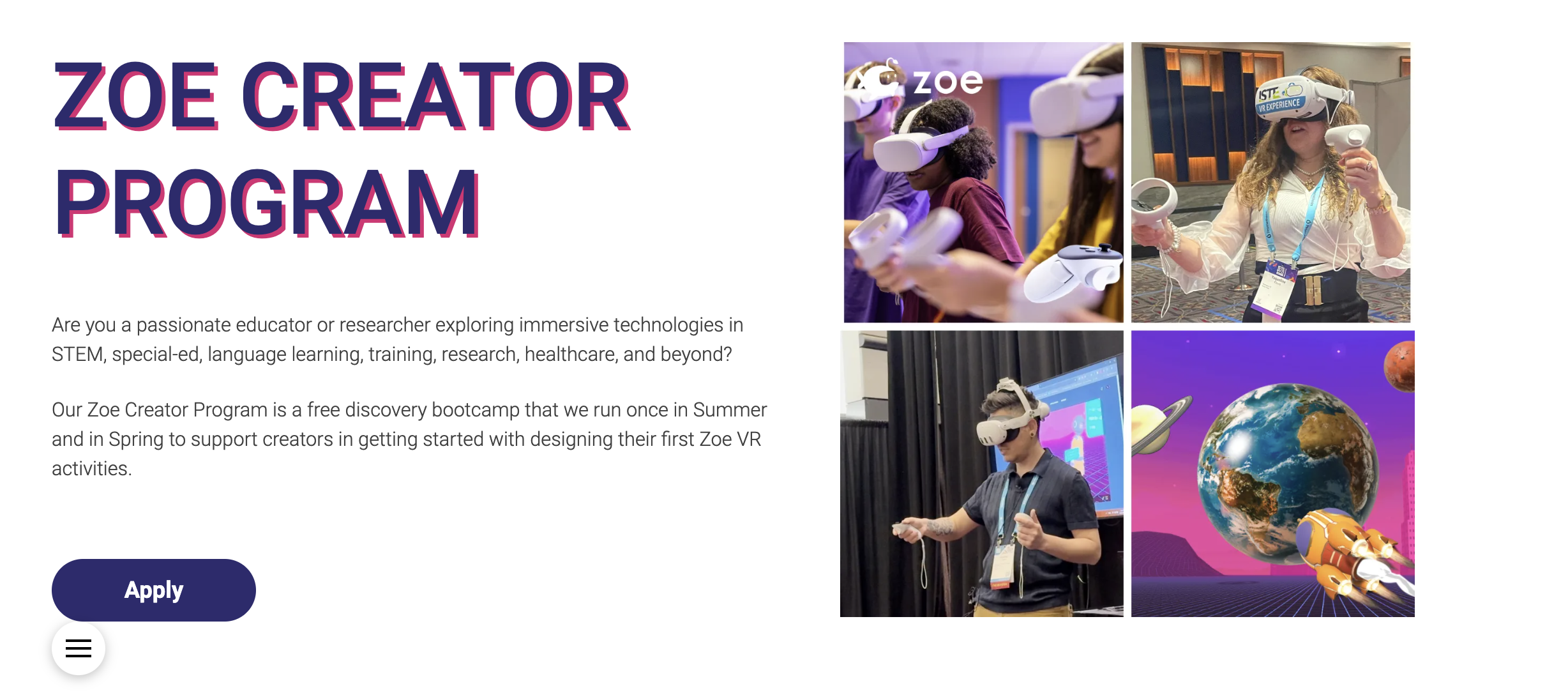 Creator Program - Zoe Immersive